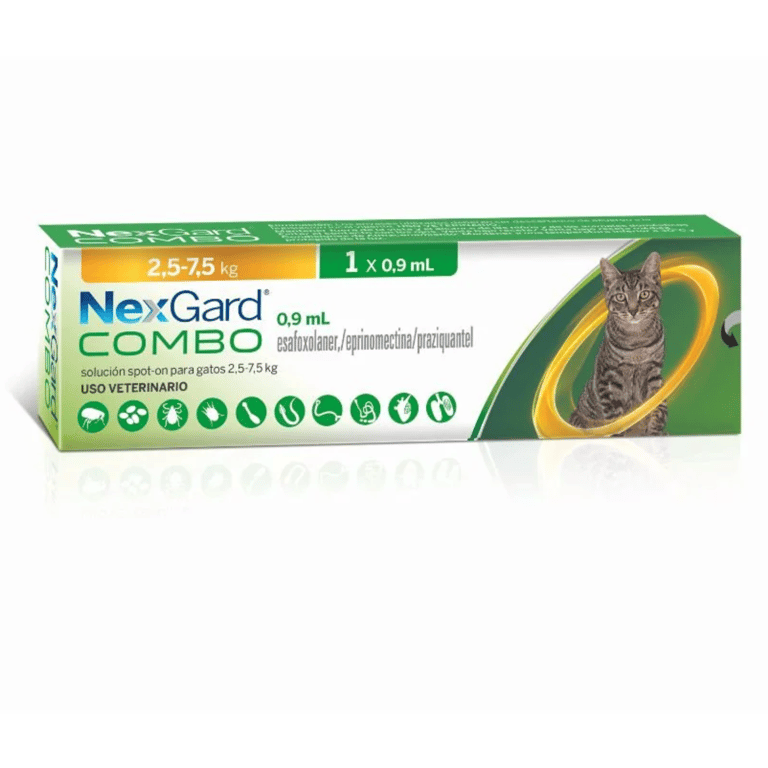 NEXGARD NEXGARD COMBO GATO 2.5 A 7.5KG ANTIPARASITARIO | falabella.com