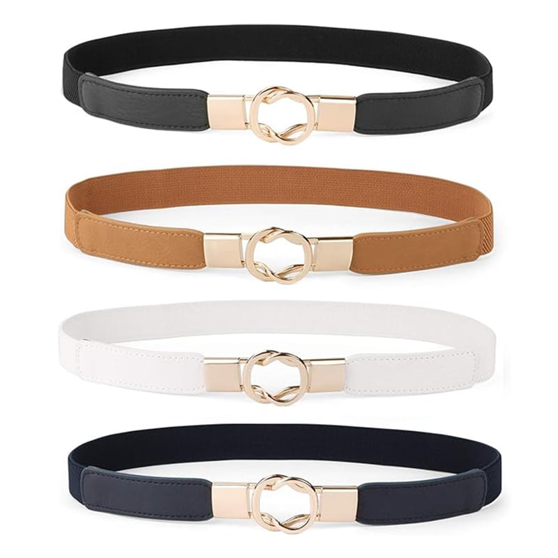 GENERICO Pack 4 Cinturón Mujer Ajustable Elástico 65-90cm Ancho 25cm ...