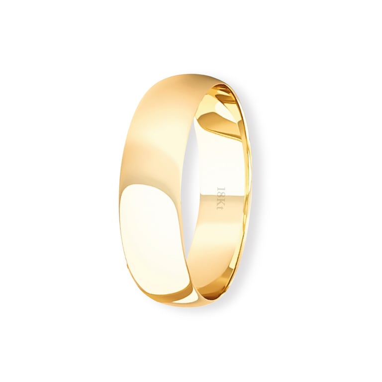 JB JOYAS BARON Argolla de Oro 18kt Modelo Ingles VICENZA de 4,0mm Oro ...