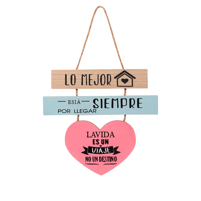 Letrero Madera La Vida es un Viaje Topsoc | Sodimac - Falabella