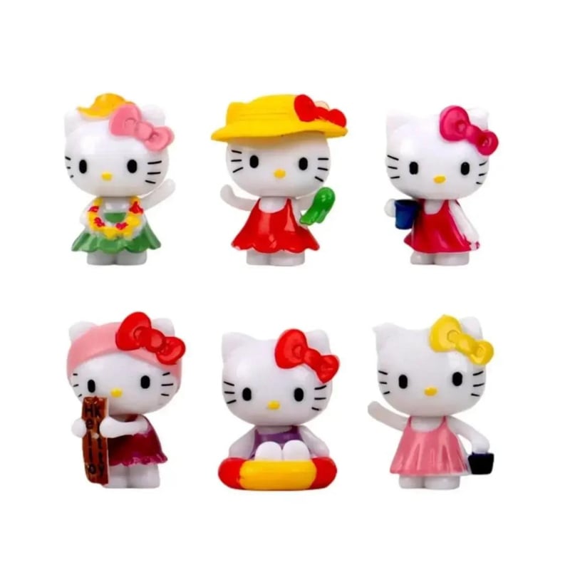 TIOZONEY Pack De 6 Figuras Hello Kitty 5cms. | falabella.com