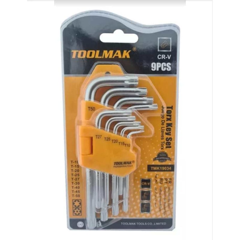 Set Juego Llaves Medianas Allen Estrella 9 Piezas | Sodimac - Falabella