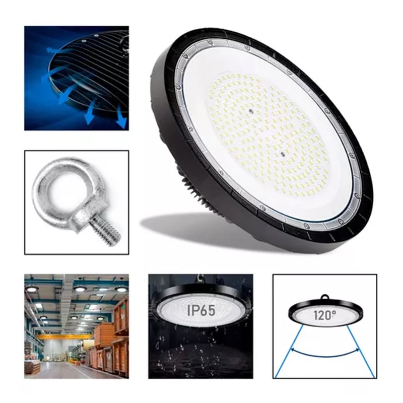 GENERICO Foco Plafón Led 150w Ip65 Industrial 6500k Campana Luz Fría ...