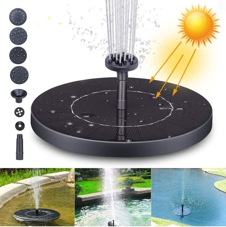Fuente De Agua Solar Flotante Para Piscina Y Estanques | Sodimac ...