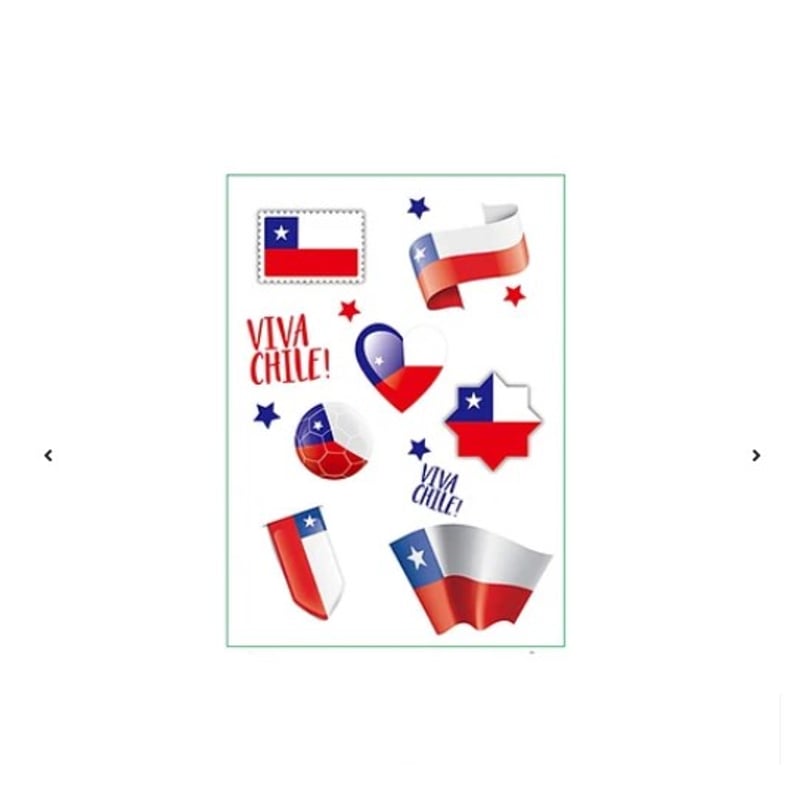 GENERICO Pegatina Bandera De Chile 15x21Cm Fiestas Patrias | falabella.com