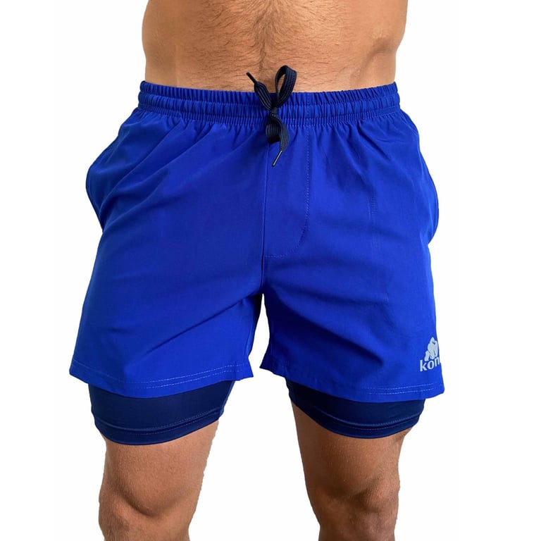 KONKO ACTIVE Eco Short Deportivo 2 en 1 Waterproof Liso Con Calza Lisa ...