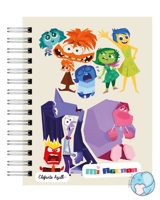 ELEFANTE AZULL Agenda Inside Out Intensamente | falabella.com