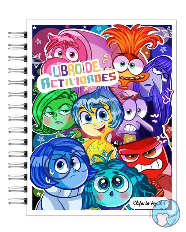 Libro de Actividades Infantil Inside Out Intensamente ELEFANTE AZULL ...