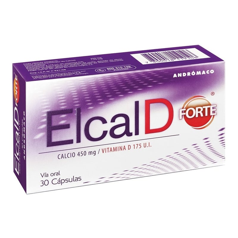 ANDROMACO Elcal D Forte 30 Capsulas | falabella.com
