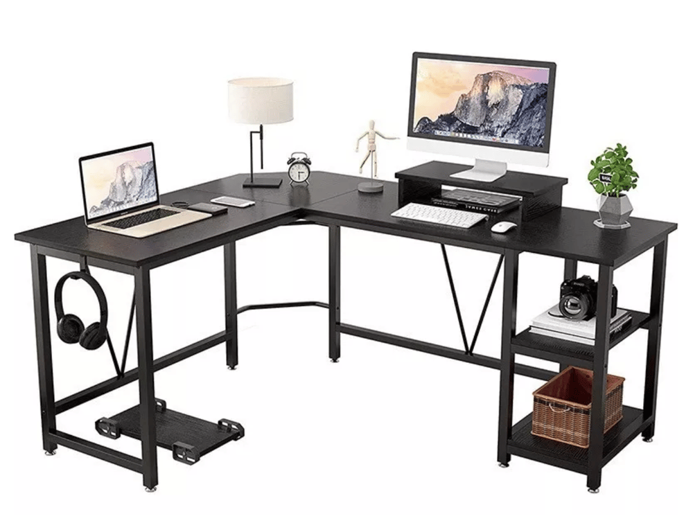 Escritorio Esquinero Metal Oficina 150x48x75cm En Forma L ZJ150-B ...