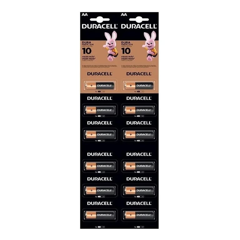 DURACELL Pack 12 Pilas Duracell AA Alcalina Tira | falabella.com