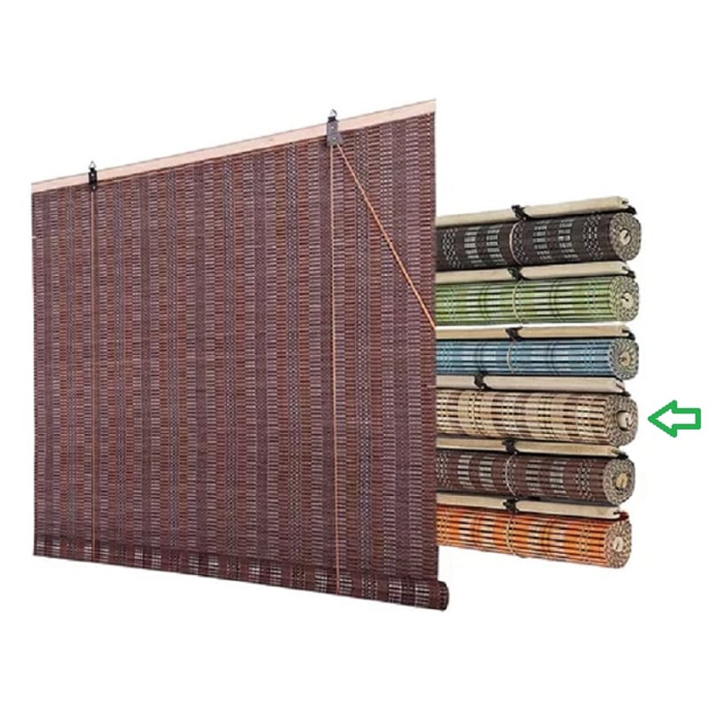 BAMBU Cortina Roller Bambu natural 120x180 Esterilla Enrollable WOOD ...