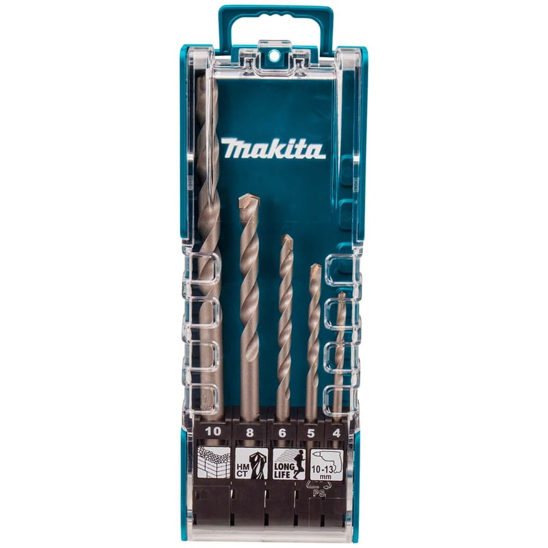 MAKITA Juego de Brocas Para Concreto (4-10mm) - 5 Pzas - Makita ...