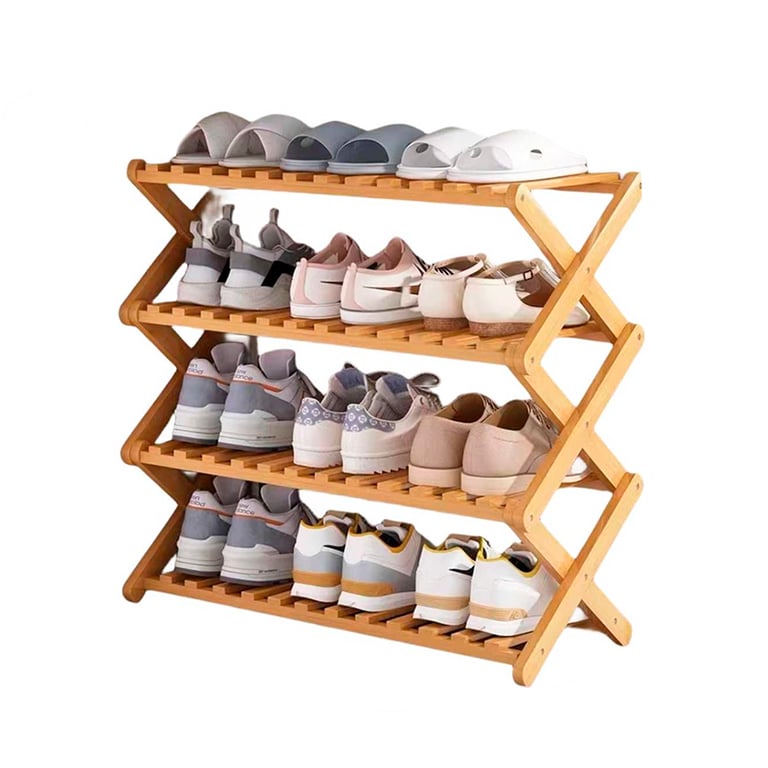 Zapatera de Madera 4 Niveles Plegable 69x25x67cm | Sodimac - Falabella