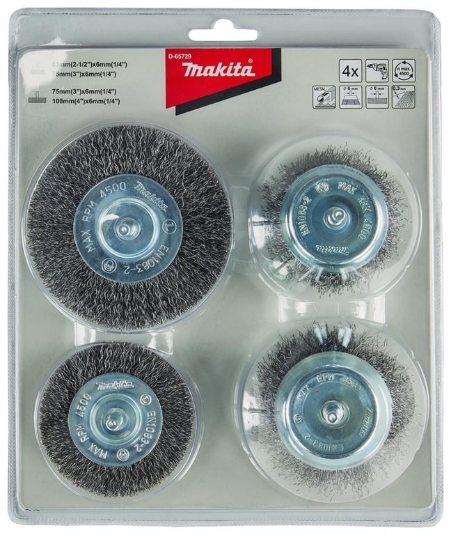 Set 4 Gratas Para Taladro Toma 1/4'' - Makita | Sodimac - Falabella
