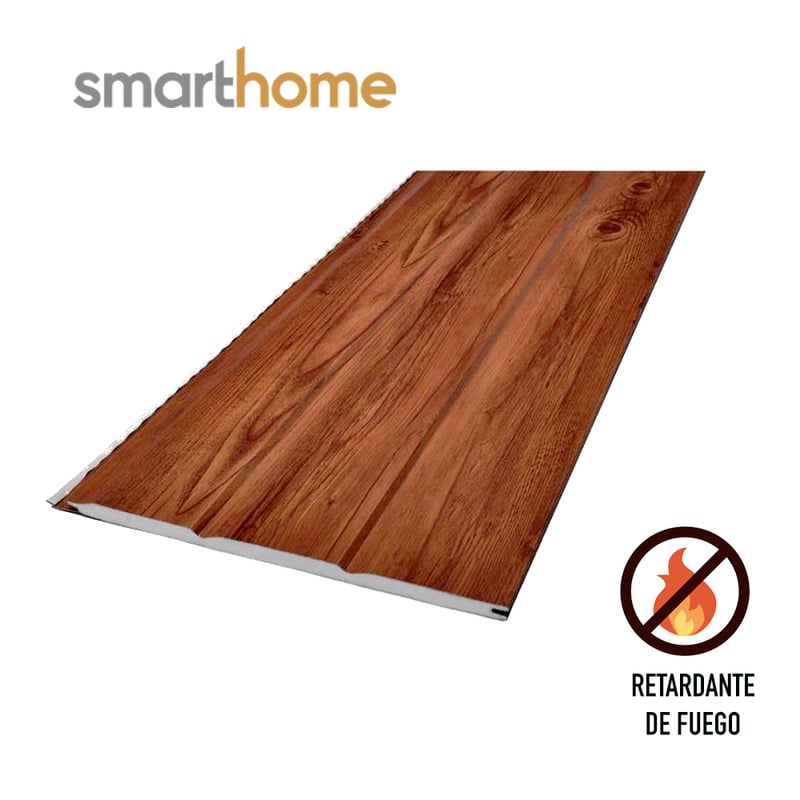 GENERICO Kit 10 Planchas Siding Metal Extra Grosor 20 mm Color Amazonía ...