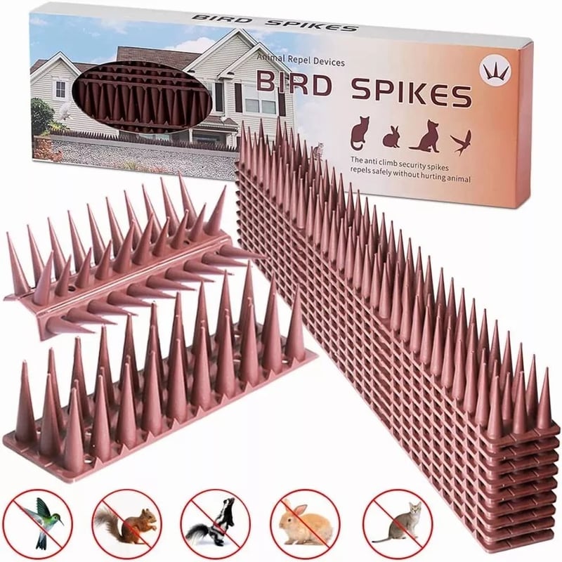 KUANGYE Pack 12 Púas Repelente Palomas Anti Aves Pajaros Ahuyentador ...