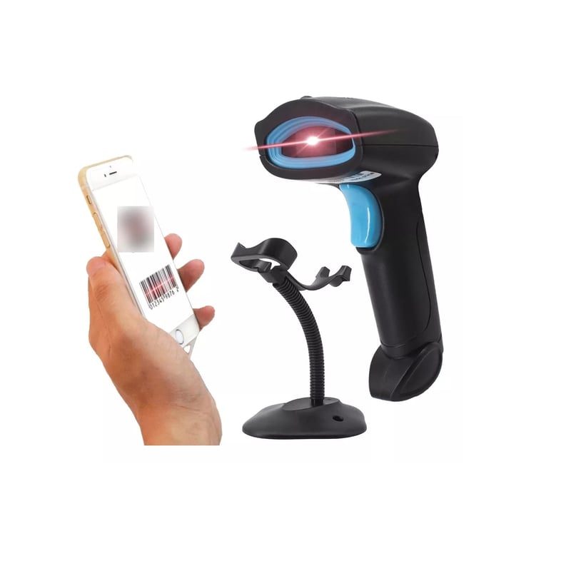ANGELES DEL HOGAR Pistola Lector Optico Inalambrico Qr Codigo De Barra ...
