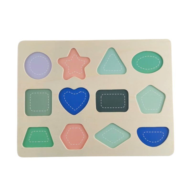 GENERICO Tabla de Encaje 3D con Figuras Geométricas 30cm para Niños | falabella.com
