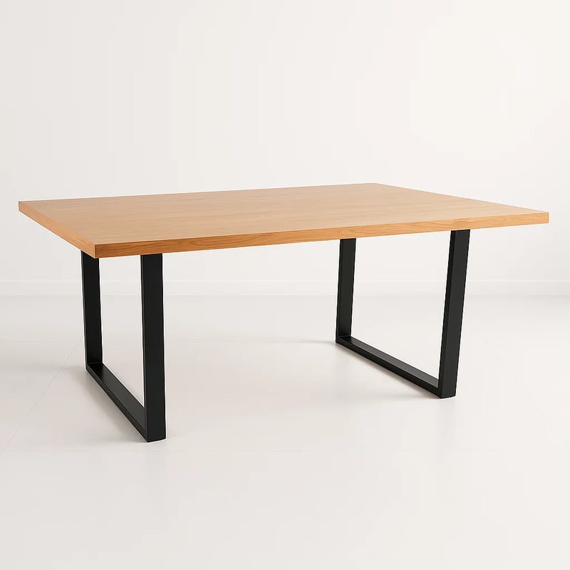 Mesa de Comedor Estilo Industrial 160x90 Madera Clara | Sodimac - Falabella