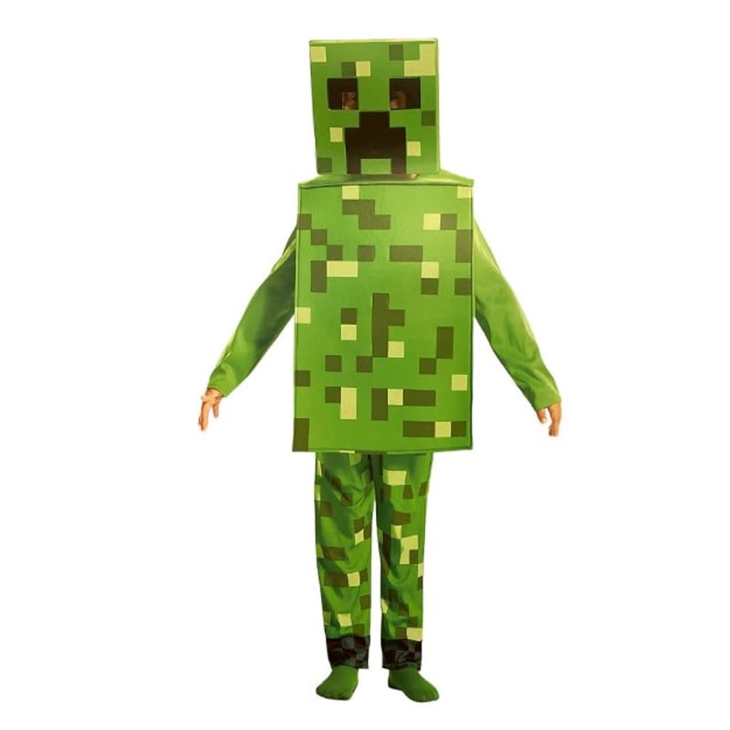 GENERICO Disfraz Minecraft Creeper Fancy Talla 7-8 AÑOS Niño ...