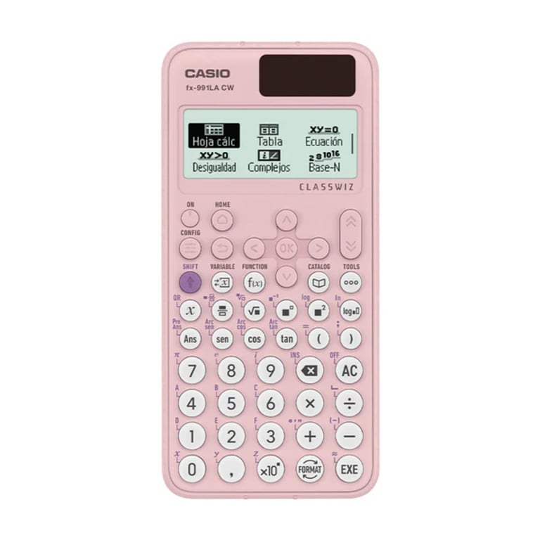 CASIO Calculadora Científica Casio FX 991 LACW ClassWiz Rosa ...