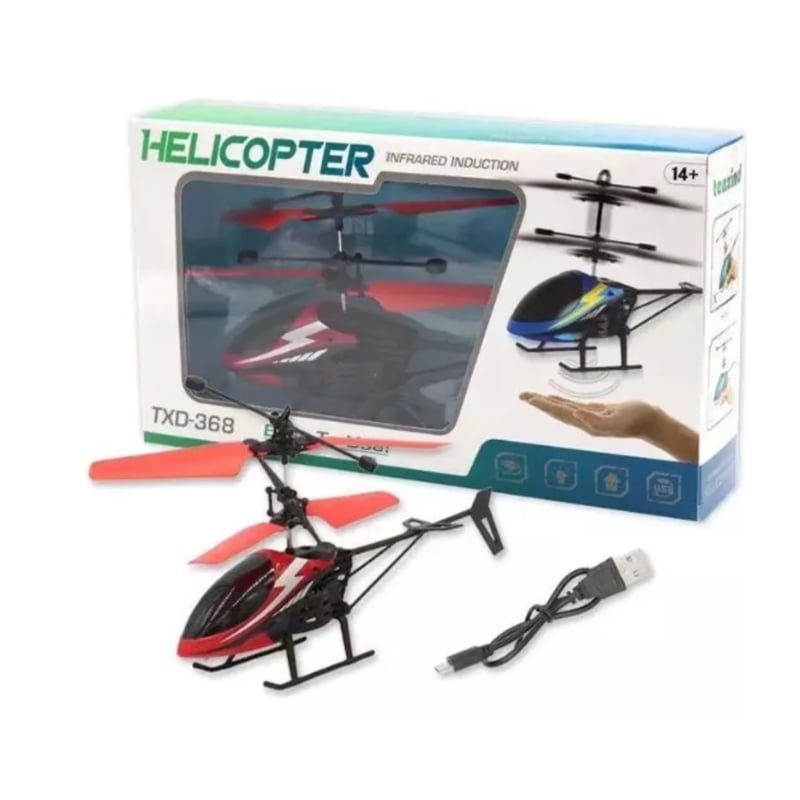 GENERICO Mini Helicóptero Volador Con Sensor Recargable Luz Infrarojo ...