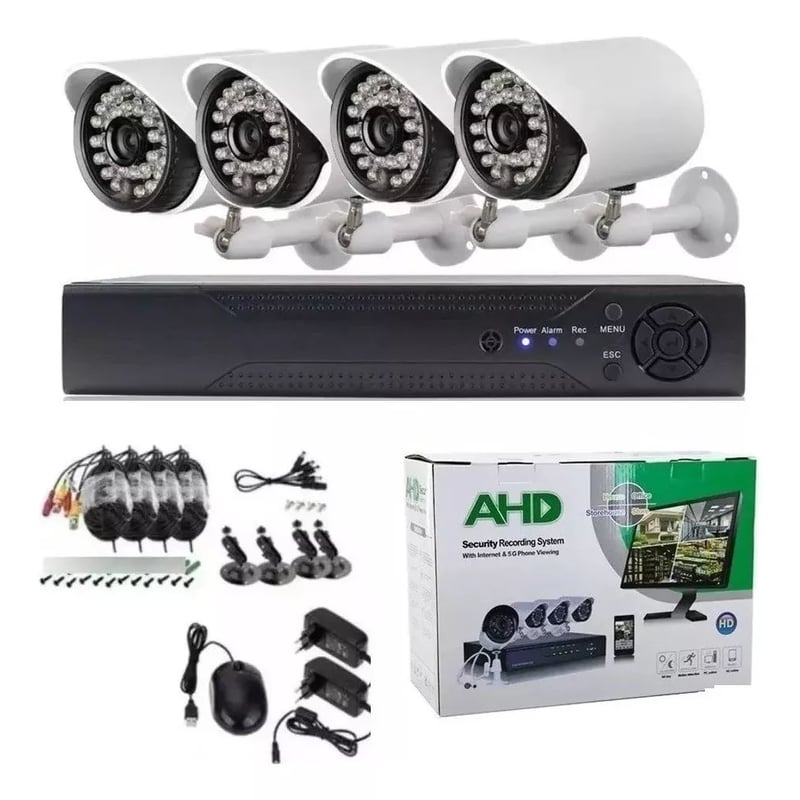 Kit CCTV 4 CAMARAS SEGURIDAD DVR WIFI HD1080P | Sodimac - Falabella