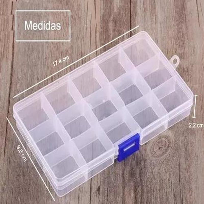 Generico Pack De 10 Mini Cajas Organizadoras Con 15 Espacios