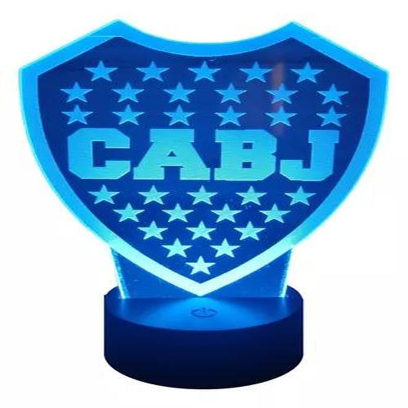 GENERICO Lámpara LED Multifuncional Boca Juniors con 7 Colores ...