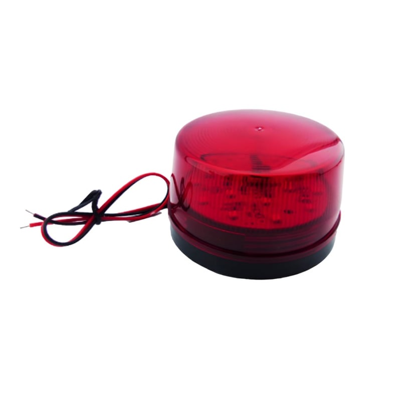 OEM BALIZA LED STROBO 15 LED MINI ROJA 12 VOLT IDEAL PARA ALARMA ...