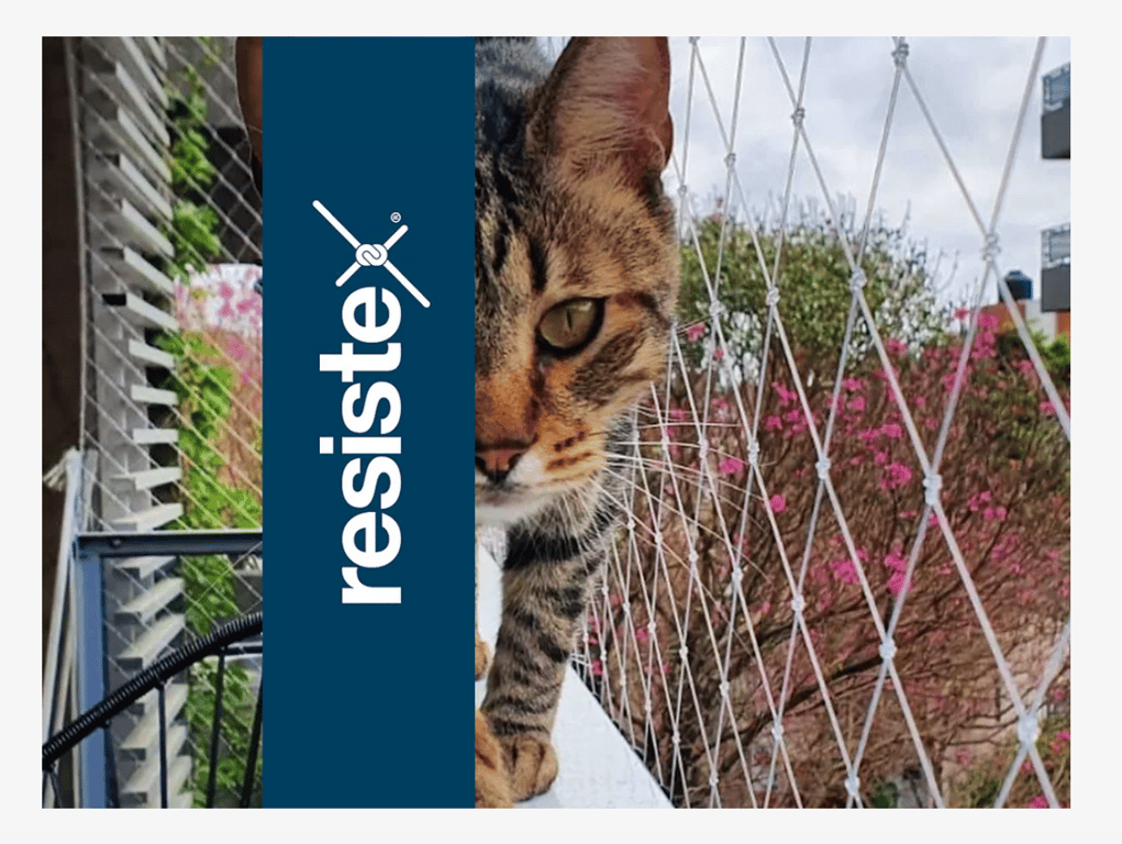 RESISTEX Malla Seguridad Balcón 2Mts x 5Mts Grosor 08mm Transparente ...