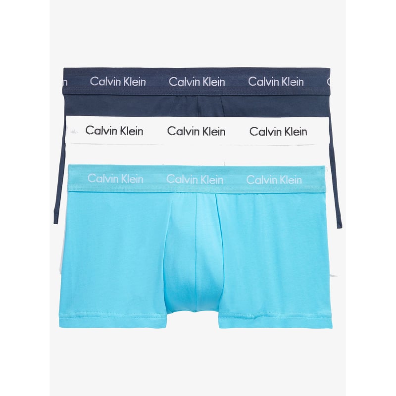 CALVIN KLEIN Pack 3 Bóxers Low Rise Trunk Cotton Stretch Multicolor ...