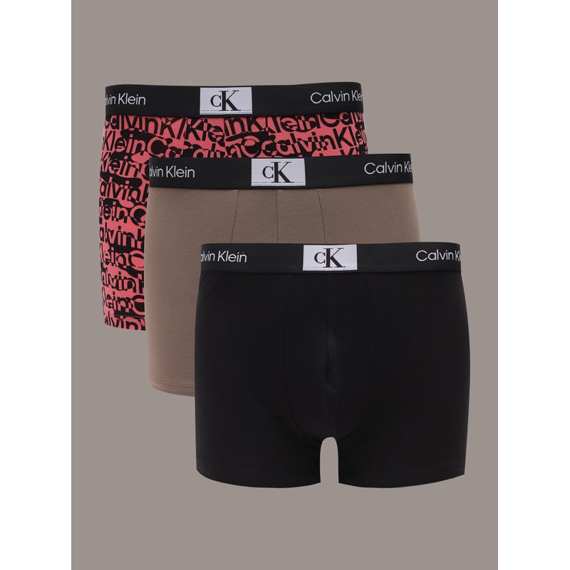 CALVIN KLEIN Pack 3 Bóxers Low Rise Trunk CK96 Multicolor Calvin Klein ...