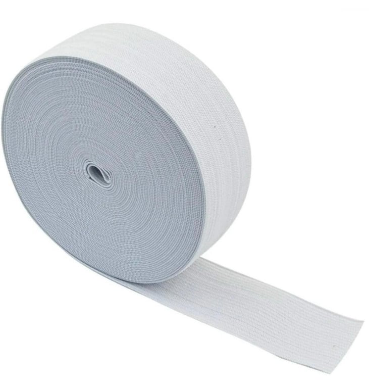GENERICO Rollo elástico 3cm de ancho 50 metros de largo blanco ...