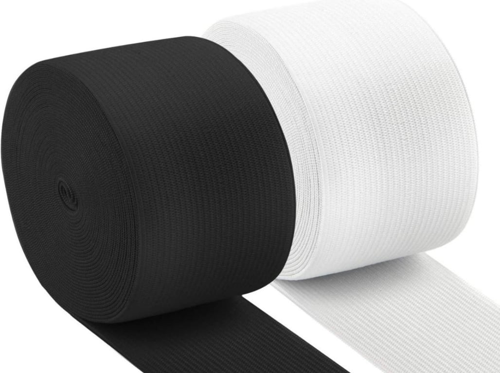 GENERICO Rollo elástico 5cm de ancho 50 metros de largo negro ...