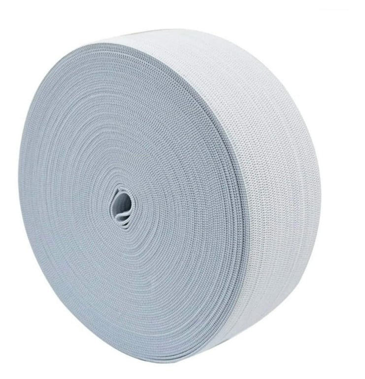 GENERICO Rollo elástico 4cm de ancho 50 metros de largo blanco ...