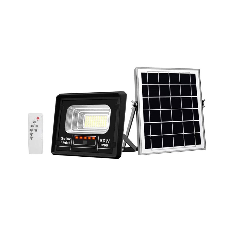 Reflector Lampara Led Panel Solar Exterior 50w Recargable | Sodimac ...