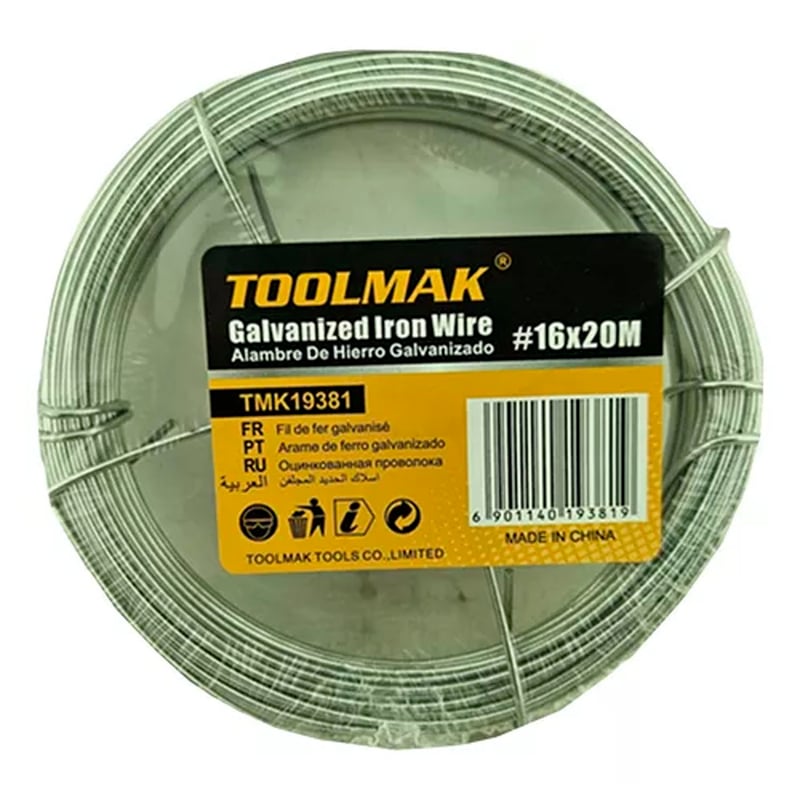 Alambre Galvanizado 16 Rollo 20mts Toolmak | Sodimac - Falabella