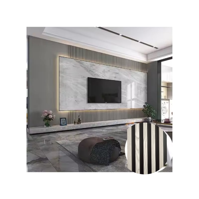 GENERICO Wall panel diseño gris y negro 10 piezas | falabella.com