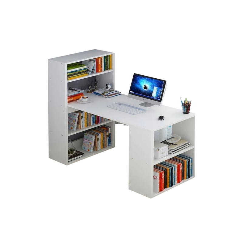 IMPORTCLICK Escritorio Mesa Librero Blanco MDF Hogar | falabella.com