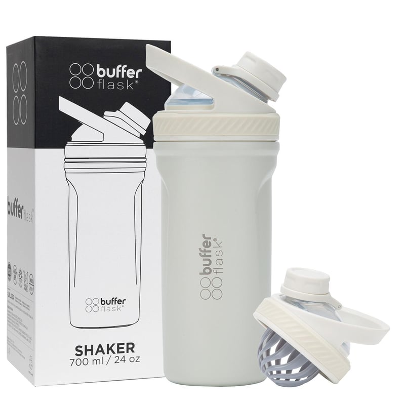 BUFFER FLASK Shaker Vaso Proteina Mezclador Buffer Acero Inox 700 - Crema | falabella.com