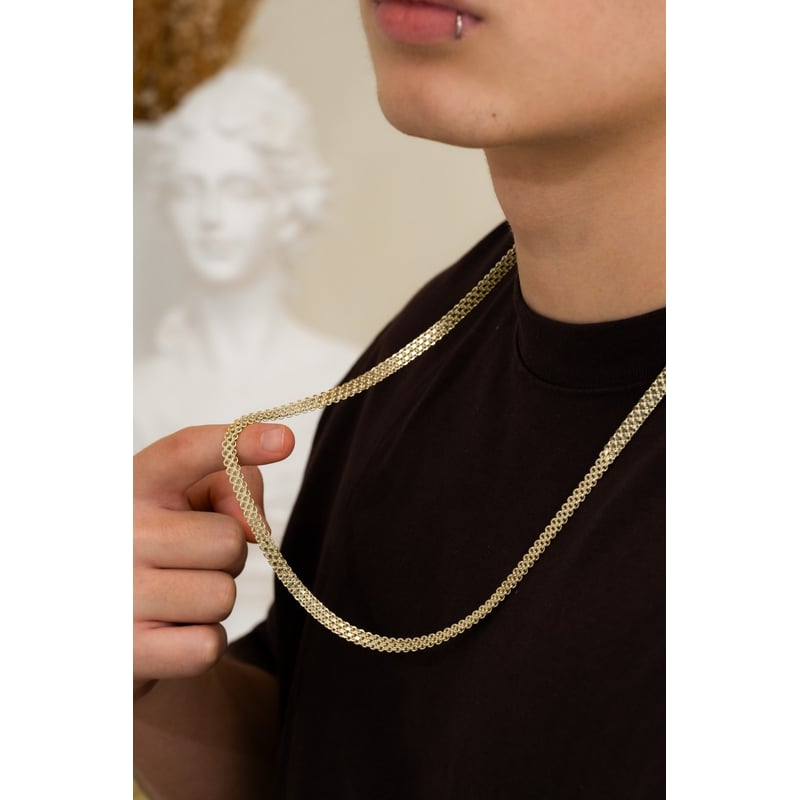 GENERICO Cadena Tejido Chino Doble Carril Oro Laminado 18k 65cm ... GENERICO Cadena Tejido Chino Doble Carril Oro Laminado 18k 65cm ...
