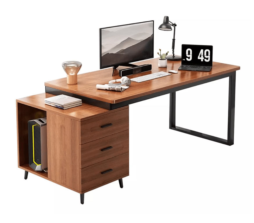 Escritorio Moderno Con Cajoneras 140x60x75cm Para Oficina | Sodimac Chile