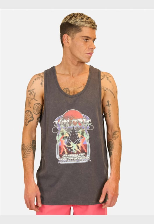 VOLCOM Polera Mysto Mortal Tank Gris Hombre Volcom | falabella.com
