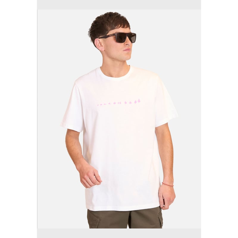 VOLCOM Polera Manga Corta Arthur Dino Lse Blanco Hombre Volcom ...