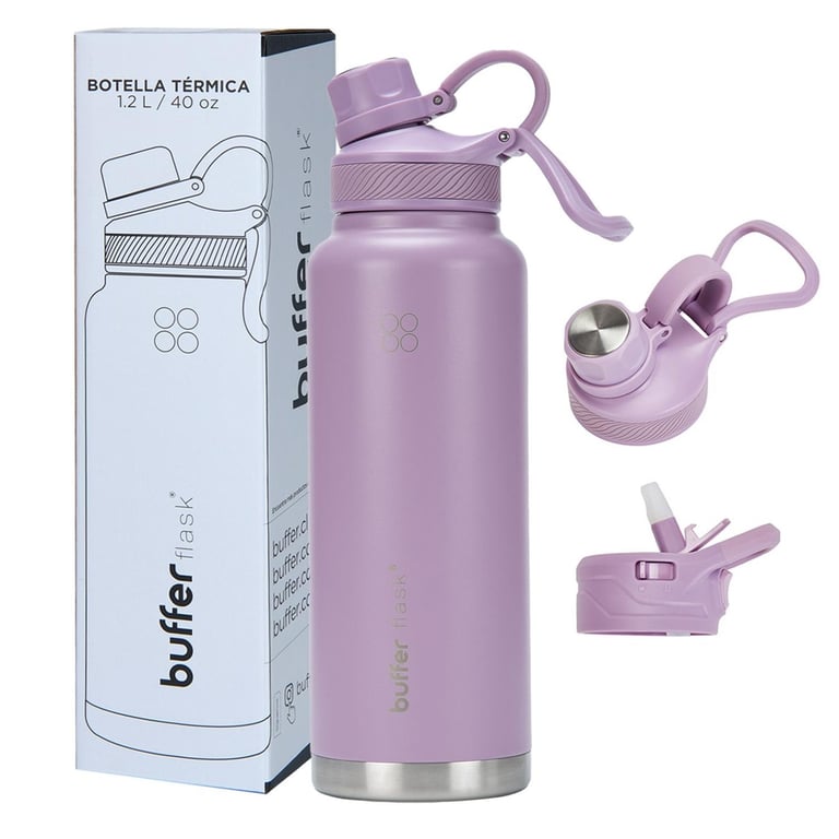 BUFFER FLASK Botella Termica Agua Acero Inox Buffer 1.2 - Lila | falabella.com