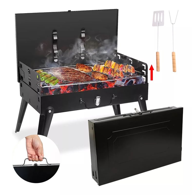 BLUEDREAMER Parrilla Asados Portátil Carbón Plegable | falabella.com