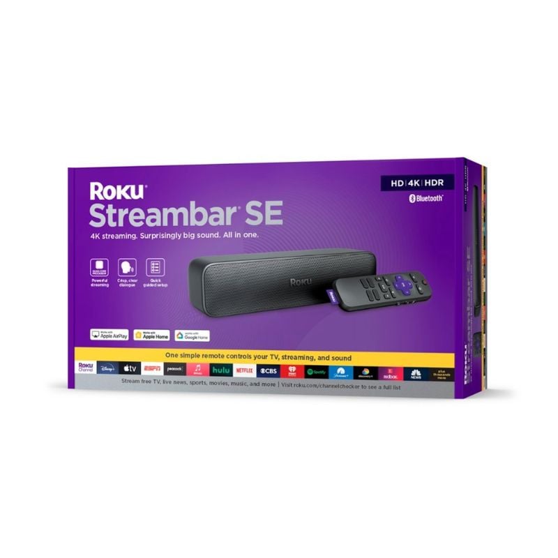 ROKU Roku Streambar SE 2 en 1 Barra de Sonido con soporte Streaming ...