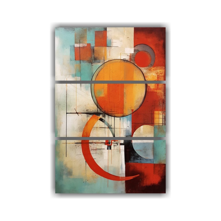 GENERICO Composiciones Abstractas De Arte Pintura Única 60x90cm ...